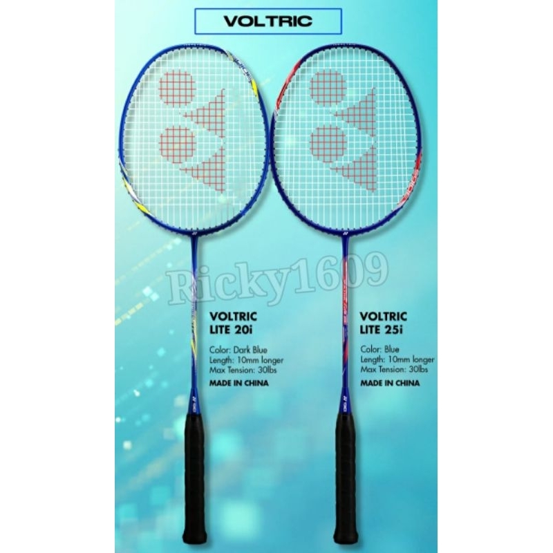 Jual RAKET BADMINTON YONEX VOLTRIC LITE 20i - YONEX VOLTRIC LITE 25i (TENSION 30 LBS) ORIGINAL ...