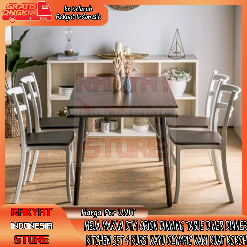 Jual [KARGO] MEJA MAKAN DTM ORION OLYMPIC DINNING TABLE DINER KITCHEN ...