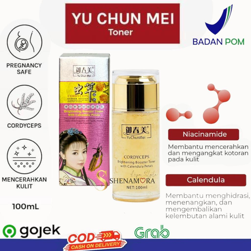 Jual Yu Chun Mei Cordyceps Brightening Toner With Calendula Petals 100ml | Shopee Indonesia