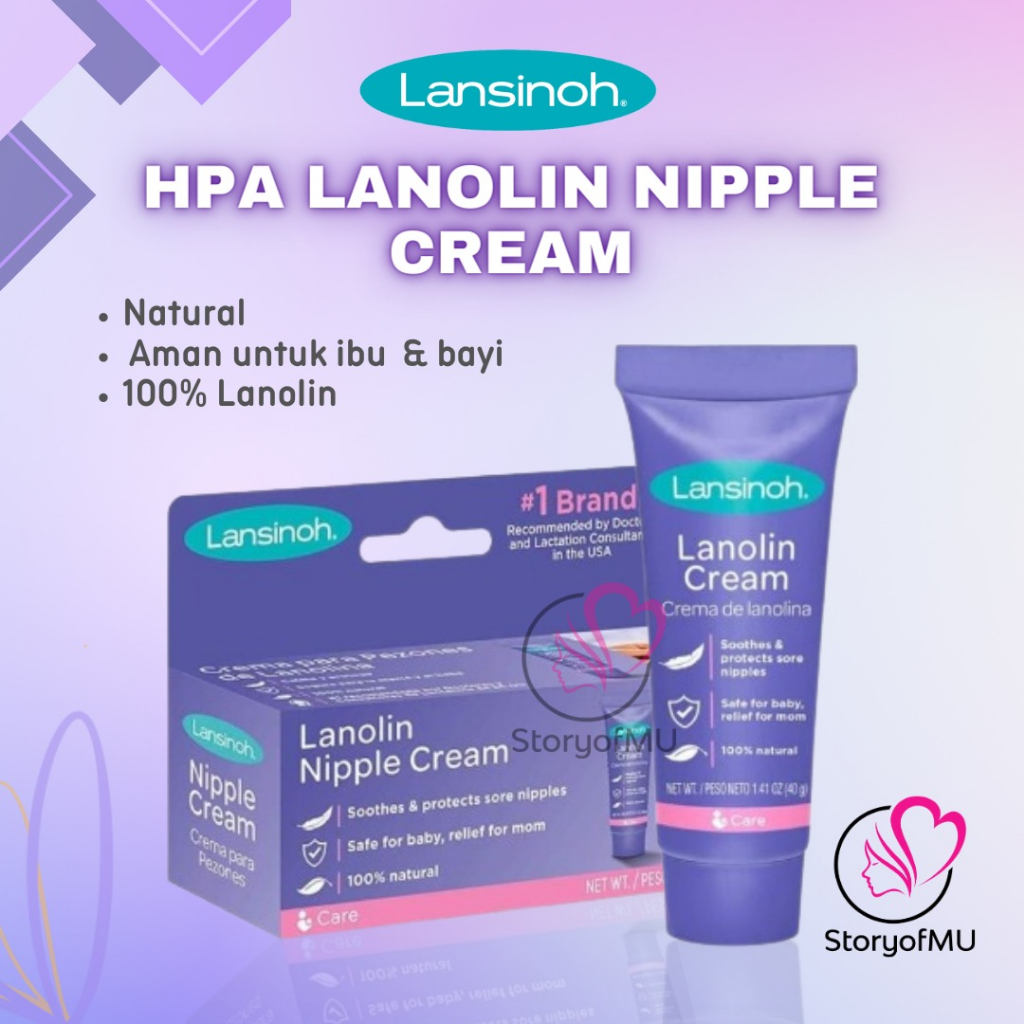 Jual LANSINOH HPA Lanolin Nipple Cream 10ml Krim Cream Puting Lecet ...