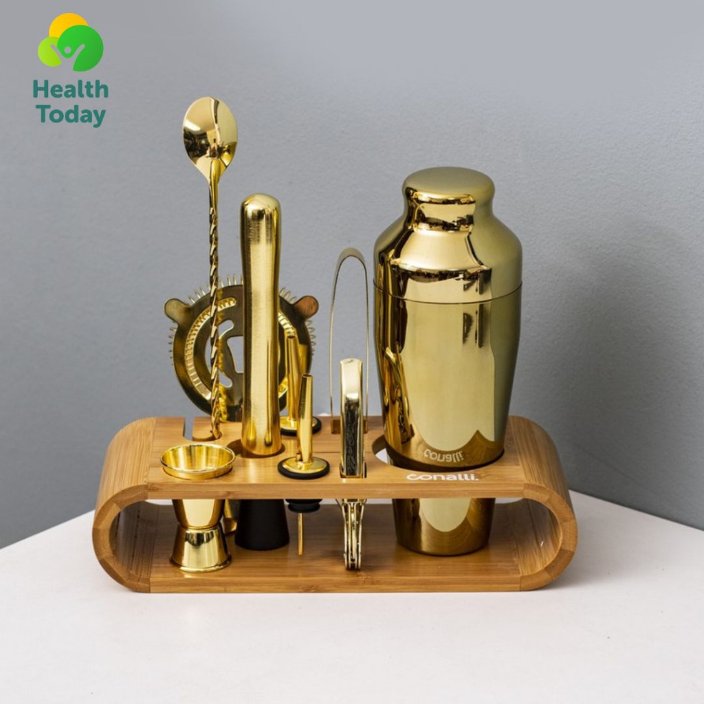 Jual Cocktail Shaker Set 550ml Gold (Alat Bartender) | Shopee Indonesia