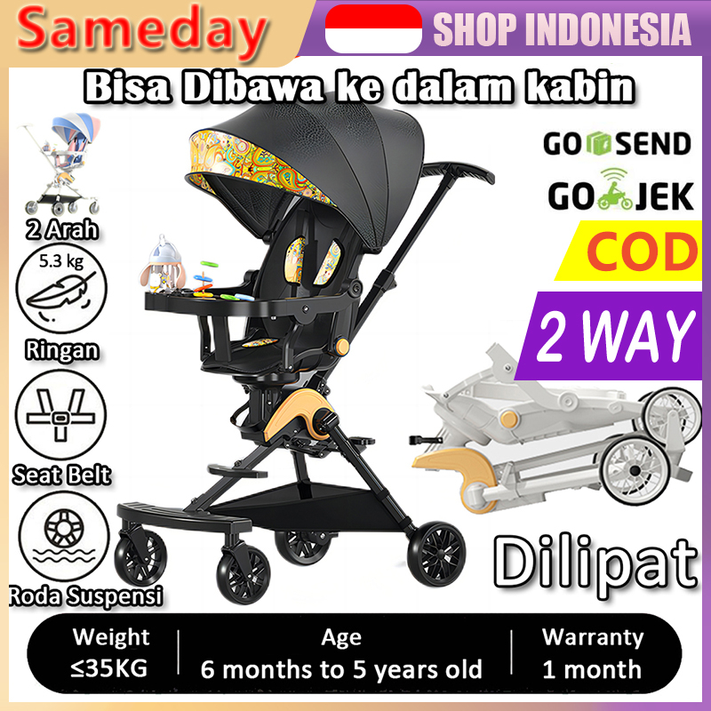 Jual Baby Magic Stroller 180 Rotating Kids Stroller 2 arah Magic ...