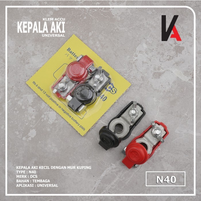 Jual Terminal Kepala Aki Mobil Klem Accu N40 DCS Tembaga Kecil ...