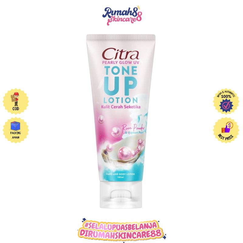 Jual CITRA Pearly Glow UV Tone Up Lotion 180ml | Shopee Indonesia
