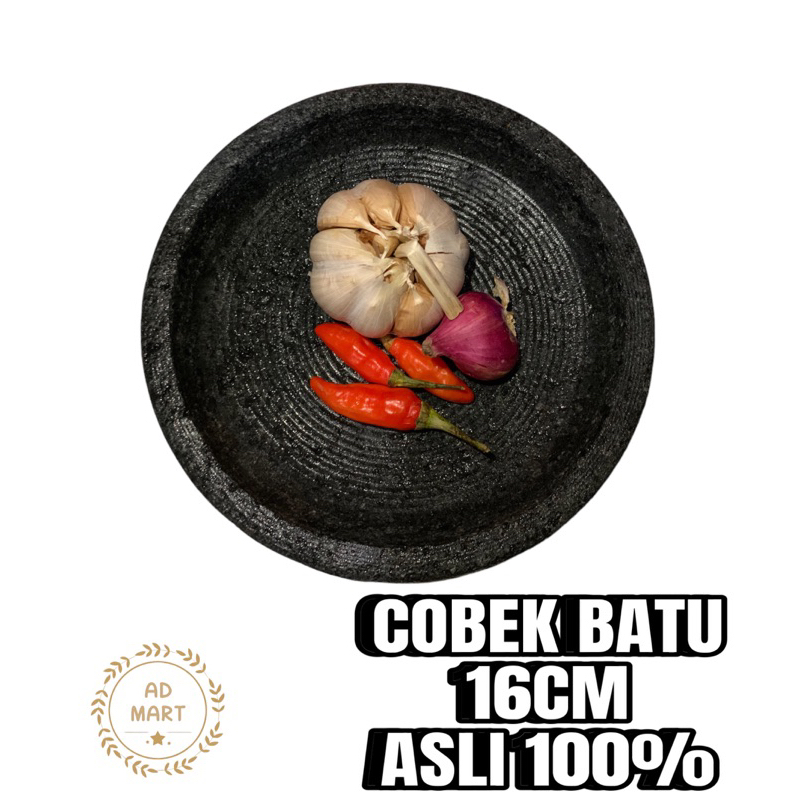 Jual COBEK BATU ASLI 16 CM (COBEK SAJA) | Shopee Indonesia