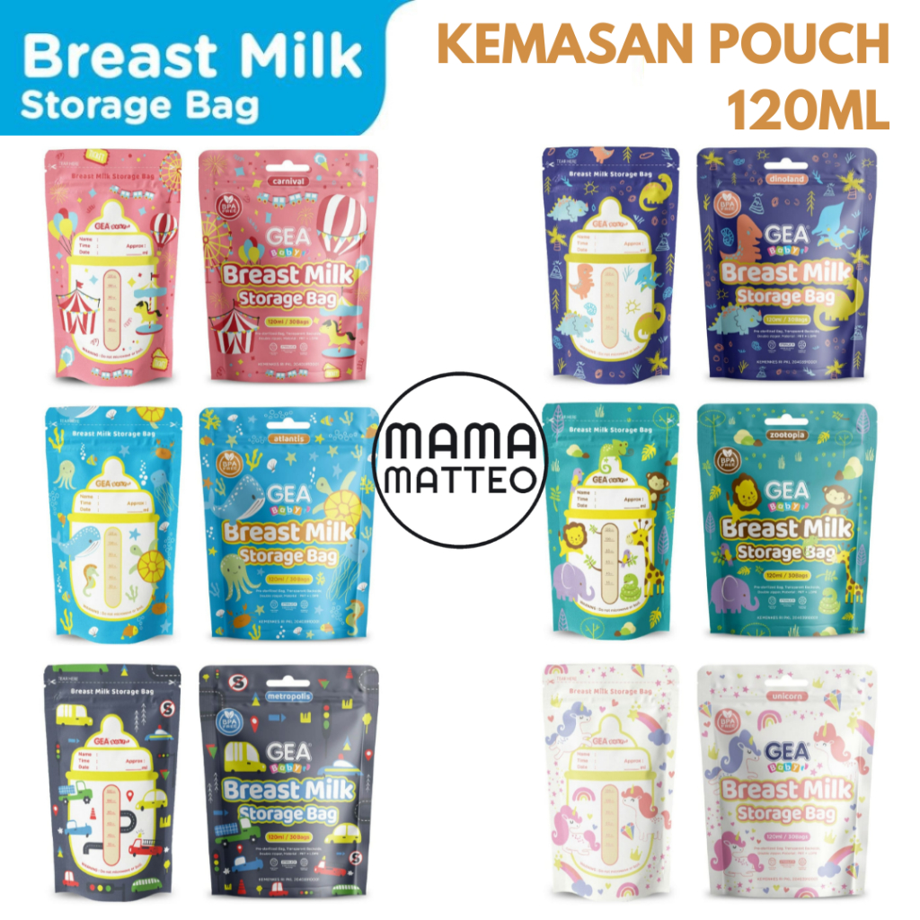 Jual GEA BABY KANTONG ASI 120ML Asibag Wadah ASI / Penampung ASI KASIP ...
