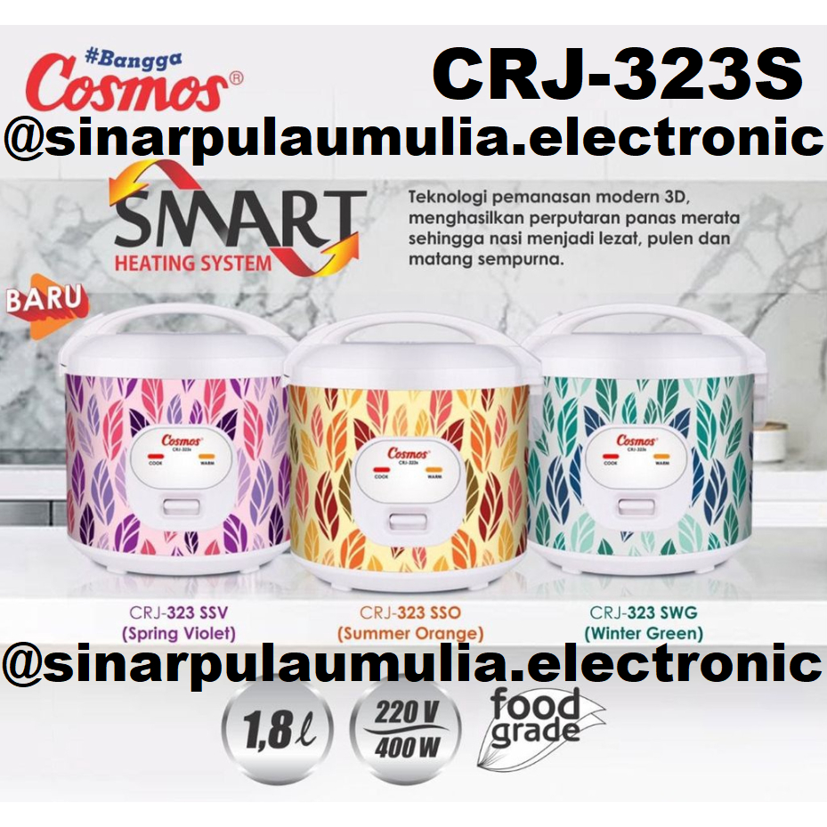 Jual Cosmos Rice Cooker Magic Com 2 Liter - CRJ-323S / CRJ 323S ...