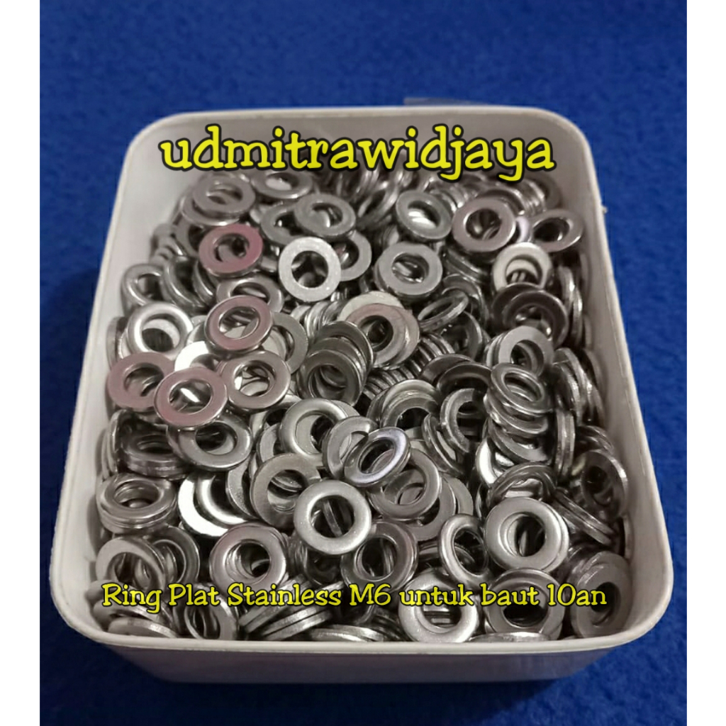 Jual Ring plat stainless stell TEBAL M6 / kunci 10 dan 10 an ringplat ...
