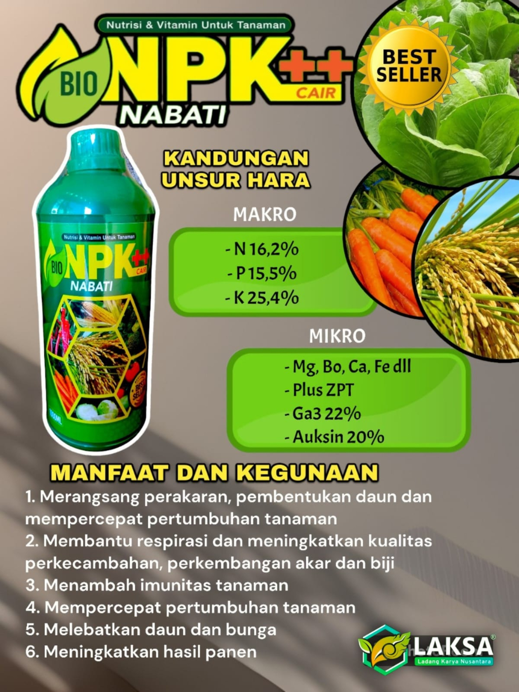 Jual PUPUK NUTRISI TANAMAN BIO NPK ++ CAIR | Shopee Indonesia