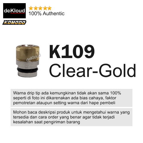 Jual DISKON 50% 510 RESIN HYBRID Drip Tip K109 Komodo | driptip anti panas | Shopee Indonesia