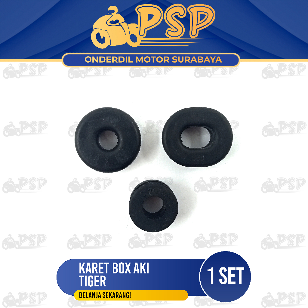 Jual Karet Box Aki Tiger (Harga Per Set Isi 3) - Karet Tempong Tepong ...