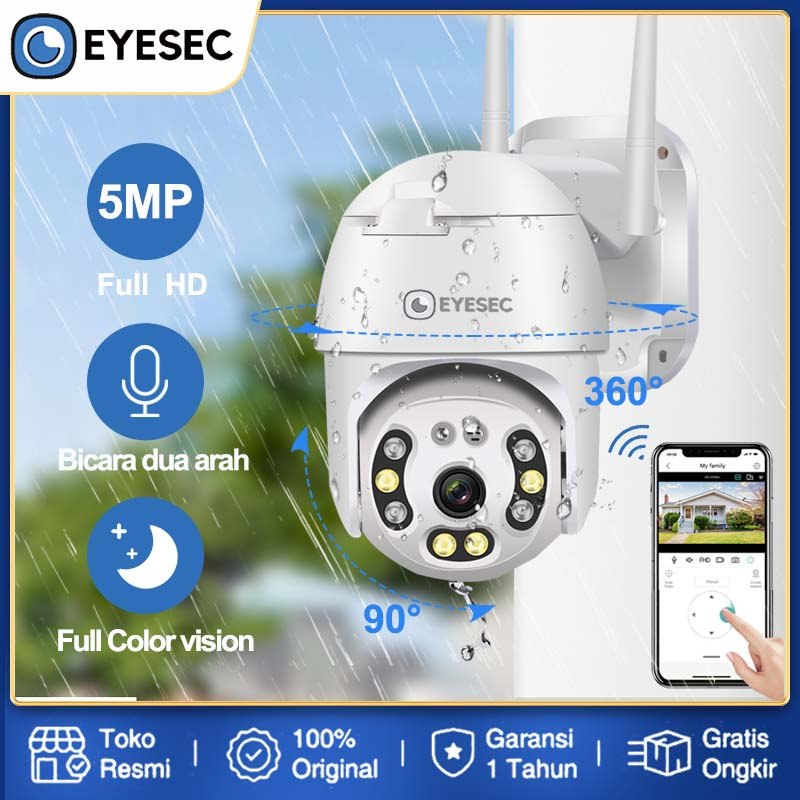 Jual EYESEC CCTV SD01 Wifi Outdoor 5MP IP Kamera Waterproof IP67 Kamera CCTV | Shopee Indonesia