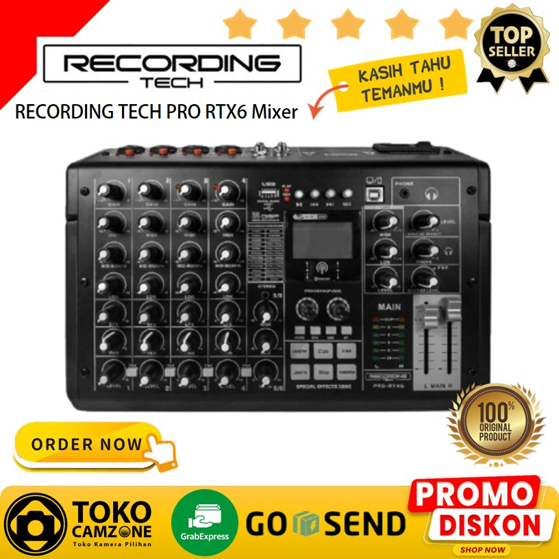 Jual Recording Tech PRO-RTX6 Mixer Audio USB 6 Channel - GARANSI RESMI ...