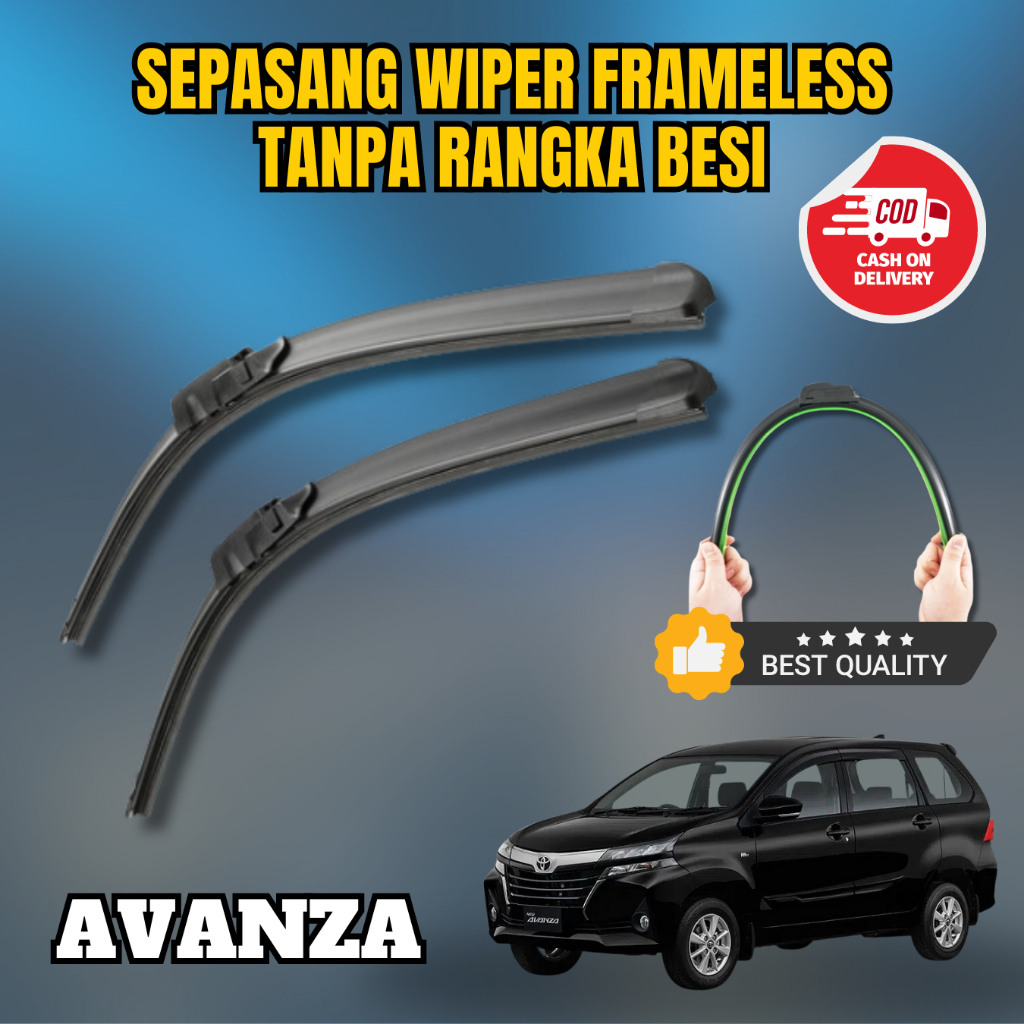 Jual Wiper Mobil Frameless Toyota Avanza 2011-2015, 2004-2011, 2012 ...