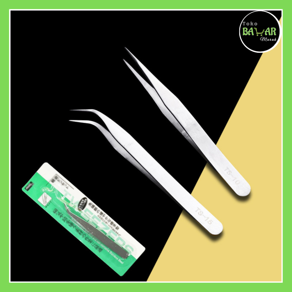 Jual Pinset Stainless Steel / Pinset Lurus / Pinset Bengkok Siku ...