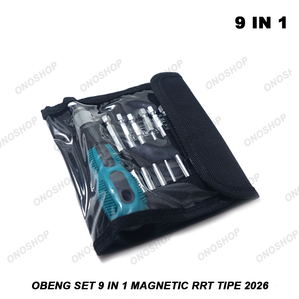 Jual Obeng Set 9 in 1 Magnetic RRT Tipe 2026 | Shopee Indonesia