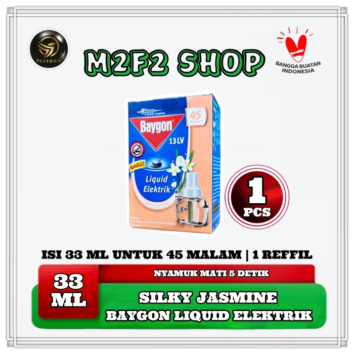 Jual Baygon Liquid Cair Elektrik | Electric Refill Silky Jasmine - 33 ml (Kemasan Satuan ...