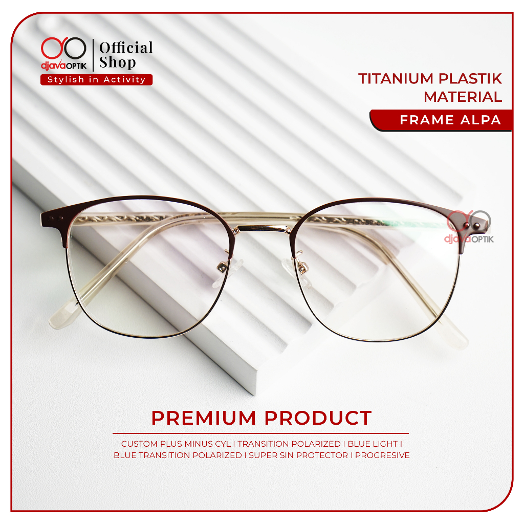 Jual DJAVA OPTIK - Frame Alpa - Kacamata Korea Supersin Bluelight Transition Protector Premium ...