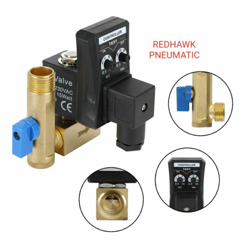 Jual Automatic Electronic Timed Air Compressor Auto Drain Valve OPT-A ...