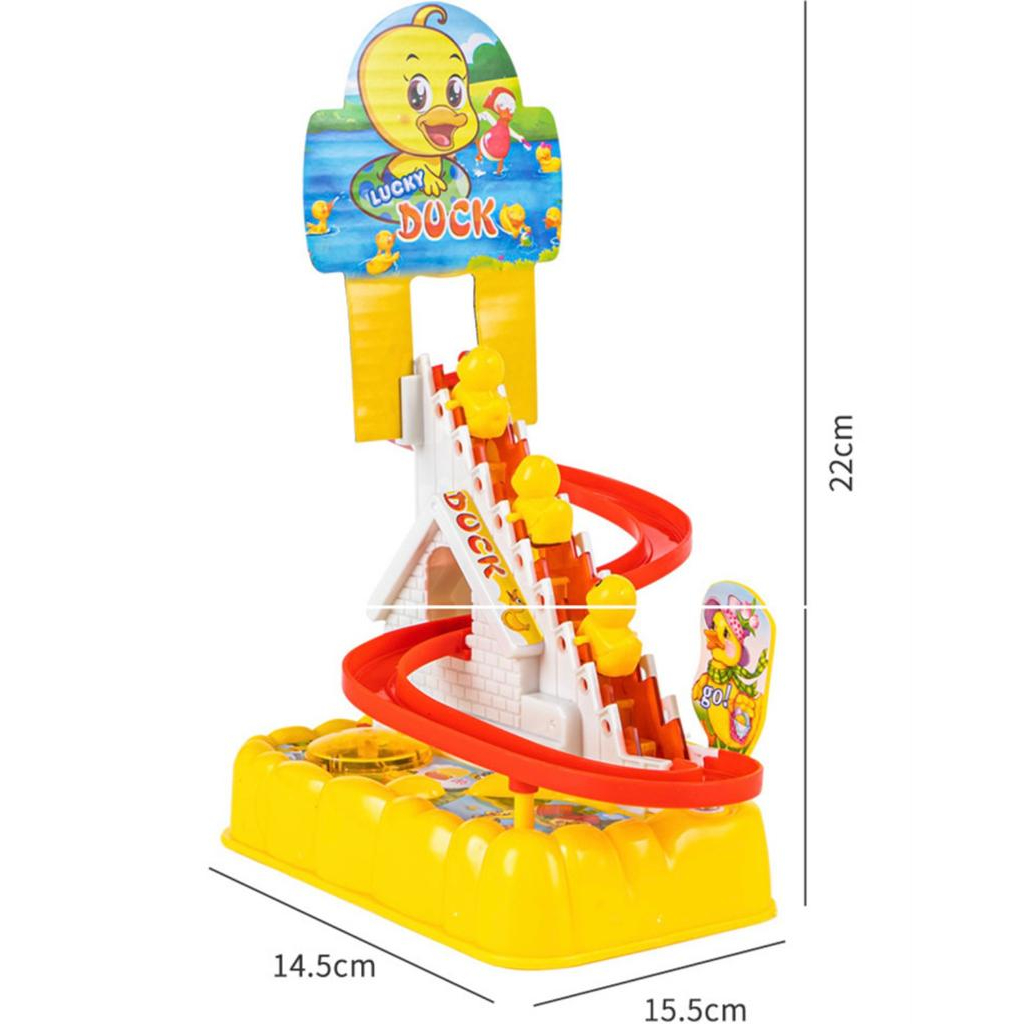 Jual [MS]Mainan Seluncuran Otomatis Bebek Naik Tangga Duck Track Balap ...