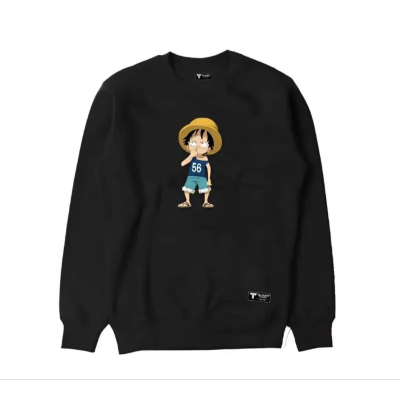 Jual Sweater One Luffy santuy Sweater Anime Sweater wibu | Shopee Indonesia