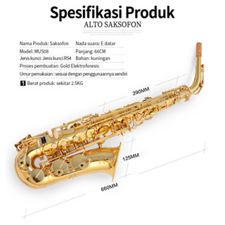 Jual Benston Music- Instrumen Saxophone, Alto Saxophone E Flat ...