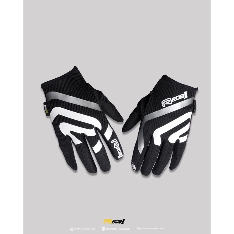 Jual Glove ROB1 Racing Surface Grey | Shopee Indonesia