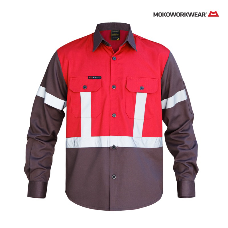 Jual MokoWorkwear - Baju Wearpack Safety Kombinasi Scotlite Merah ...