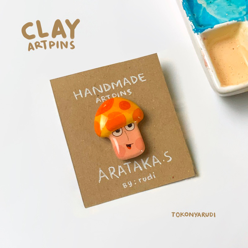 Jual cute art pin lucu handmade clay | by rudi | Shopee Indonesia
