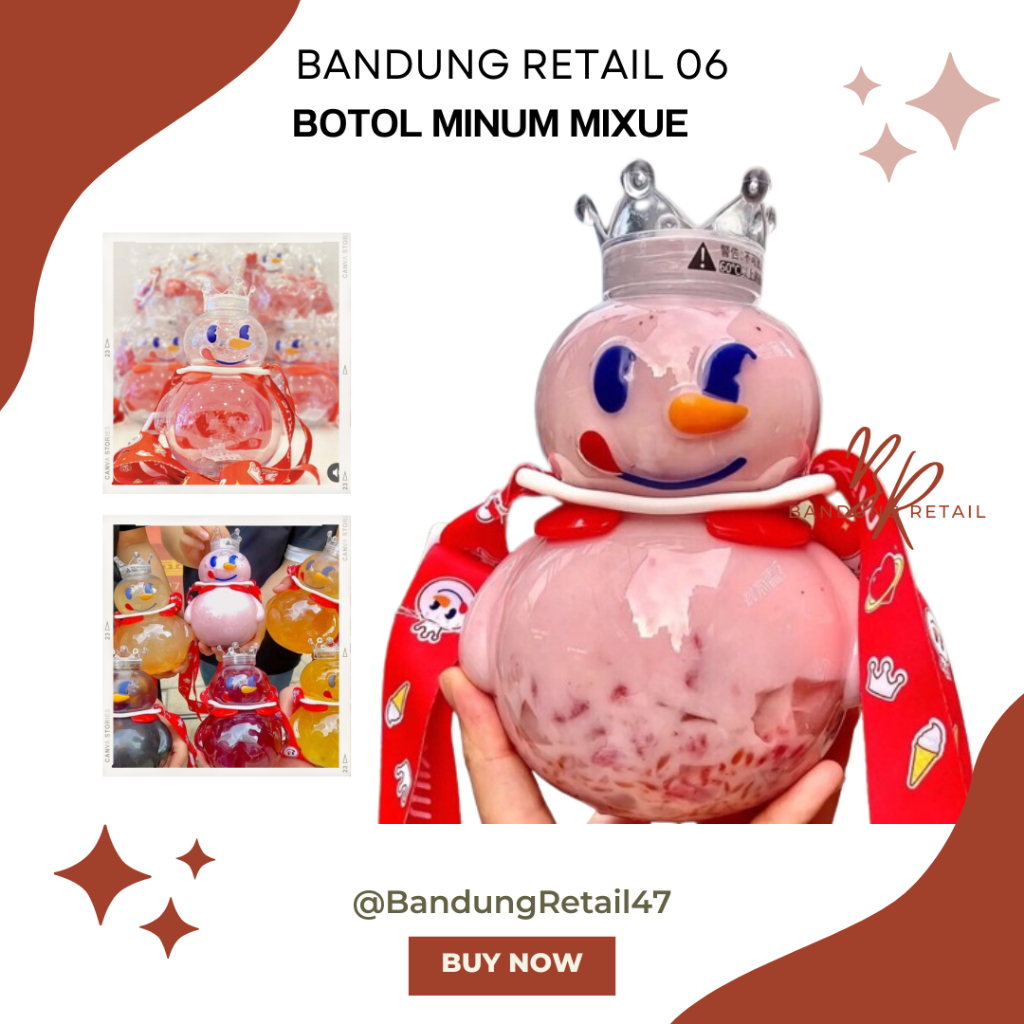 Jual Botol Minum Mixue 2023 Tumbler Tumblr Viral Botol Minum Viral Lucu ...