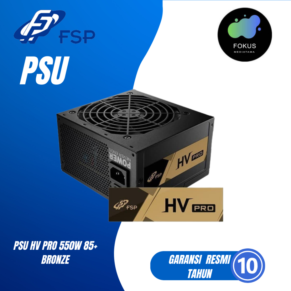 Jual FSP Power Supply HV PRO 550W 80+ Bronze | Shopee Indonesia