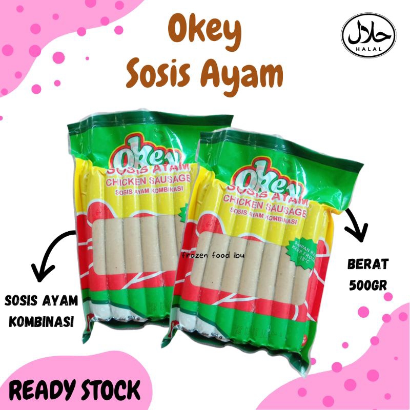 Jual Okey Sosis Ayam 500gr Chicken Sausage Frozen Food Banjarmasin BISA ...