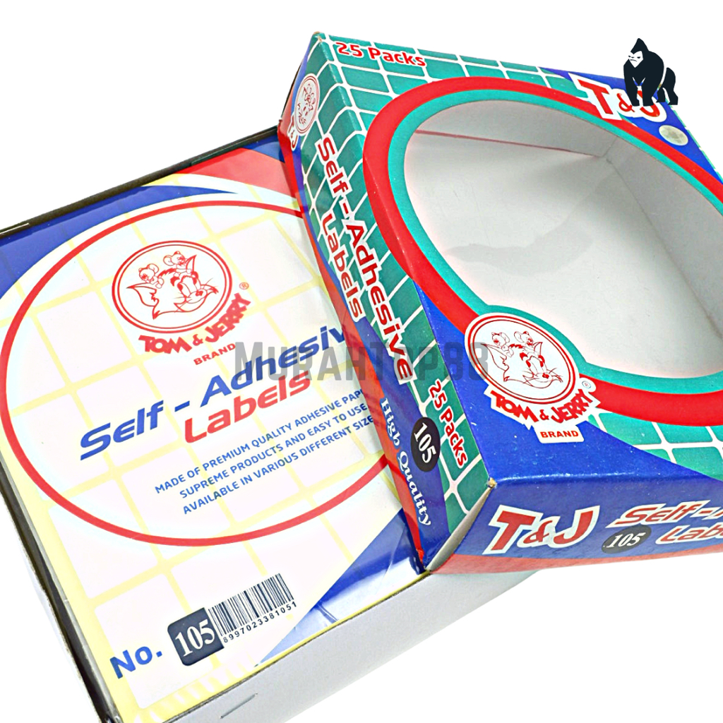 Jual Label Tom and Jerry / Sticker Tom & Jerry / Self Adhesive Labels [1 PACK isi 10 LEMBAR ...