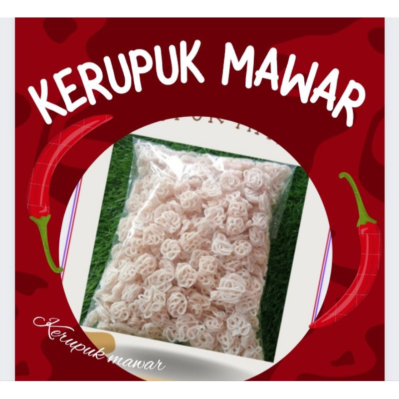 Jual Kerupuk mawar || kerupuk rafael || kemasan 1/2 kg cemilan kekinian ...