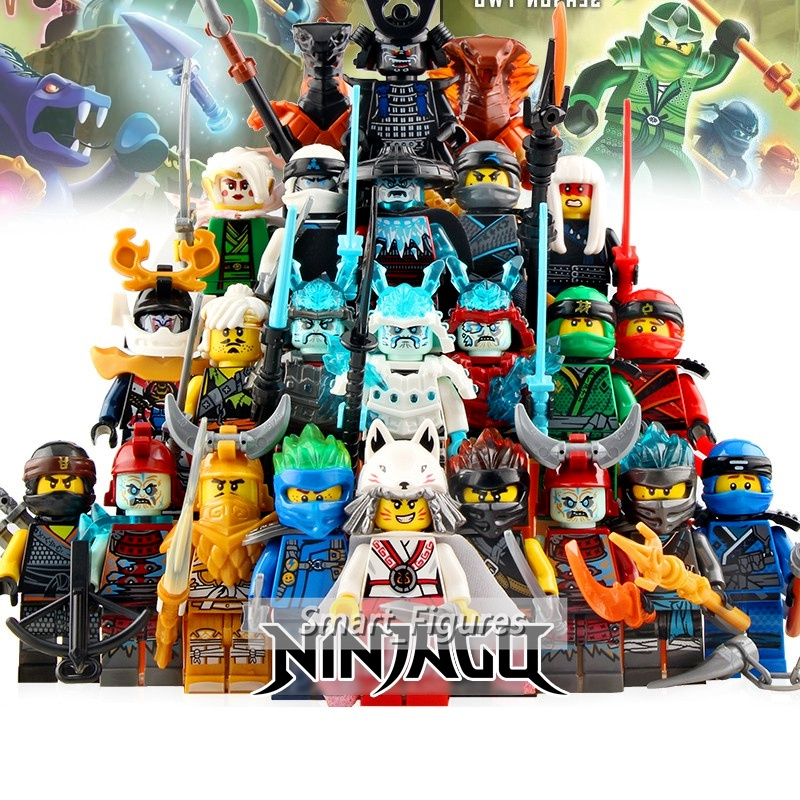 Jual mainan ninja go - mainan bricks figure ninjago dragon naga motor ...