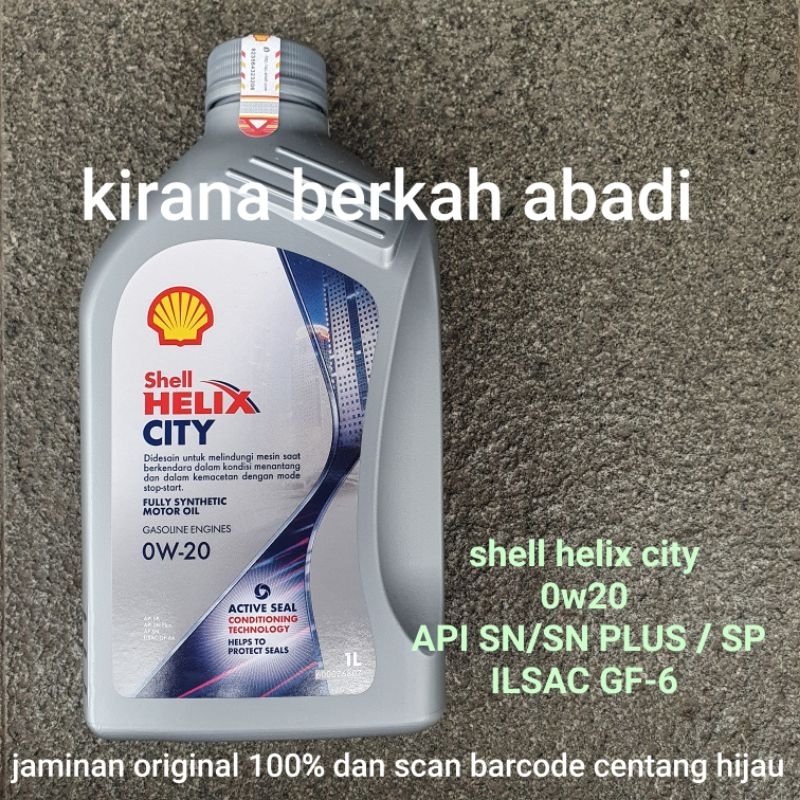Jual SHELL HELIX CITY 0W20 API SP KEMASAN 1 LITER | Shopee Indonesia
