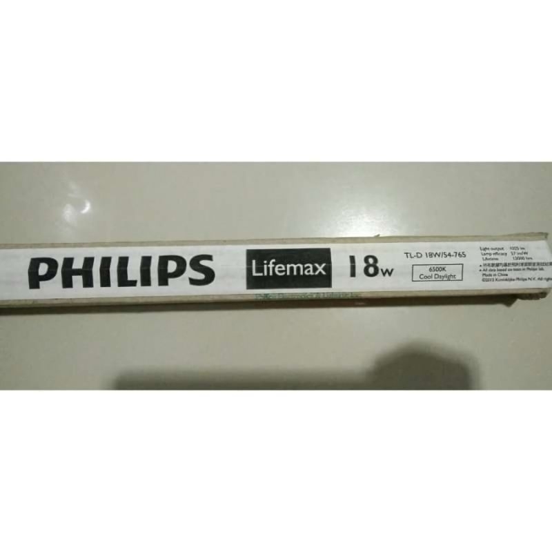 Jual LAMPU TL-D PHILIPS 18W/36W PANJANG 60CM DAN 120CM LIFEMAX PUTIH | Shopee Indonesia