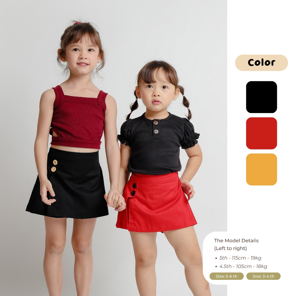 Jual ZIEL KIDS - Trixie Skort / Skort Anak Perempuan / Celana Rok Anak ...