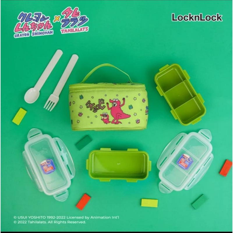 Jual LocknLock Lunch Box Set Crayon Shinchan x Tahilalats _ Hijau ...
