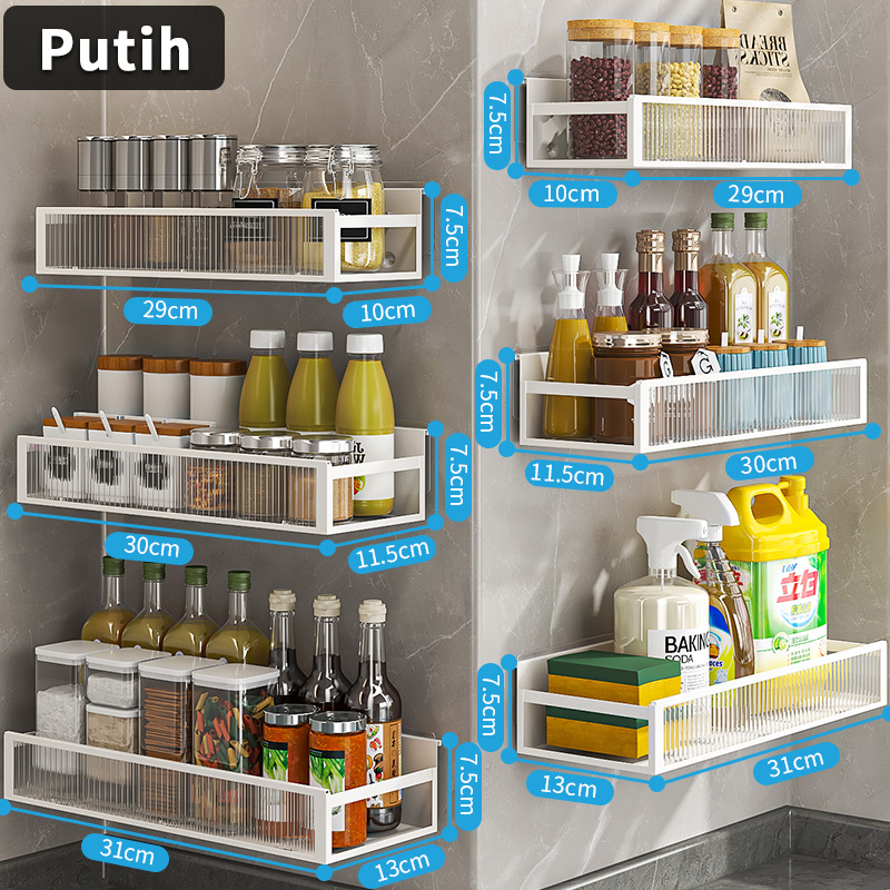 Jual Rak Bumbu Gantung Dapur Penyimpanan Bumbu Penyelenggara Rak Botol ...
