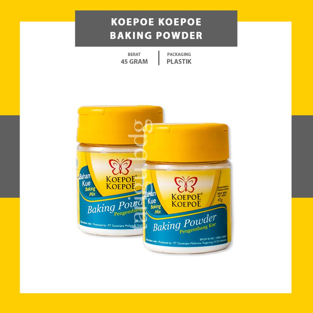 Jual BAKING POWDER KOEPOE KOEPOE 45G - BAKING SODA BAKING POWDER ...