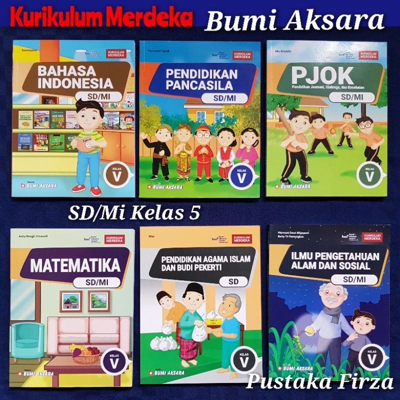 Jual Paket Kurikulum Merdeka Kelas 5 SD/Mi (Bas) bumi aksara smart.Bumi ...