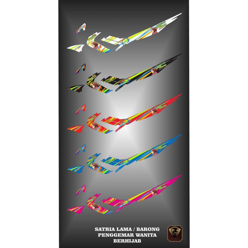 Jual STIKER STRIPING SATRIA FU BARONG LAMA GRAFIS HIJAB | Shopee Indonesia