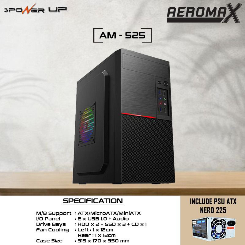 Jual Casing Power Up Micro ATX BETAMAX USB 3.0 With PSU 500W | Shopee ...