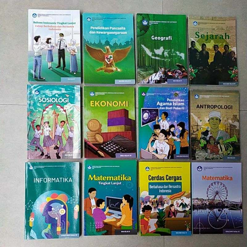 Jual Buku pelajaran SMA kelas XI. Kurikulum Merdeka. Buku diknas ...
