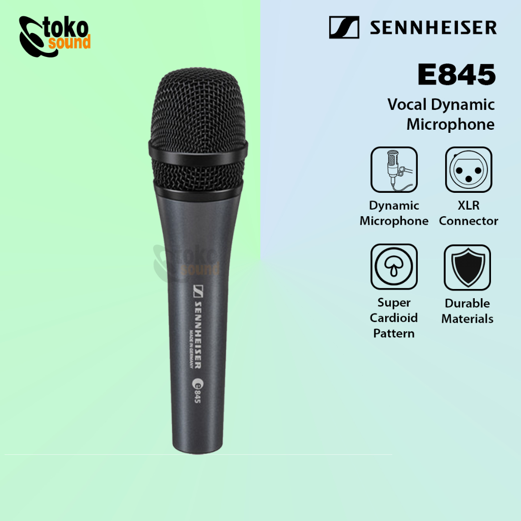 Jual Sennheiser E845 - Vocal Dynamic Microphone Original | Shopee Indonesia