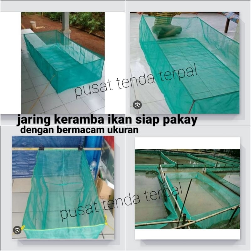 Jual jaring keramba ikan siap pakay dengan bermacam ukuran | Shopee ...