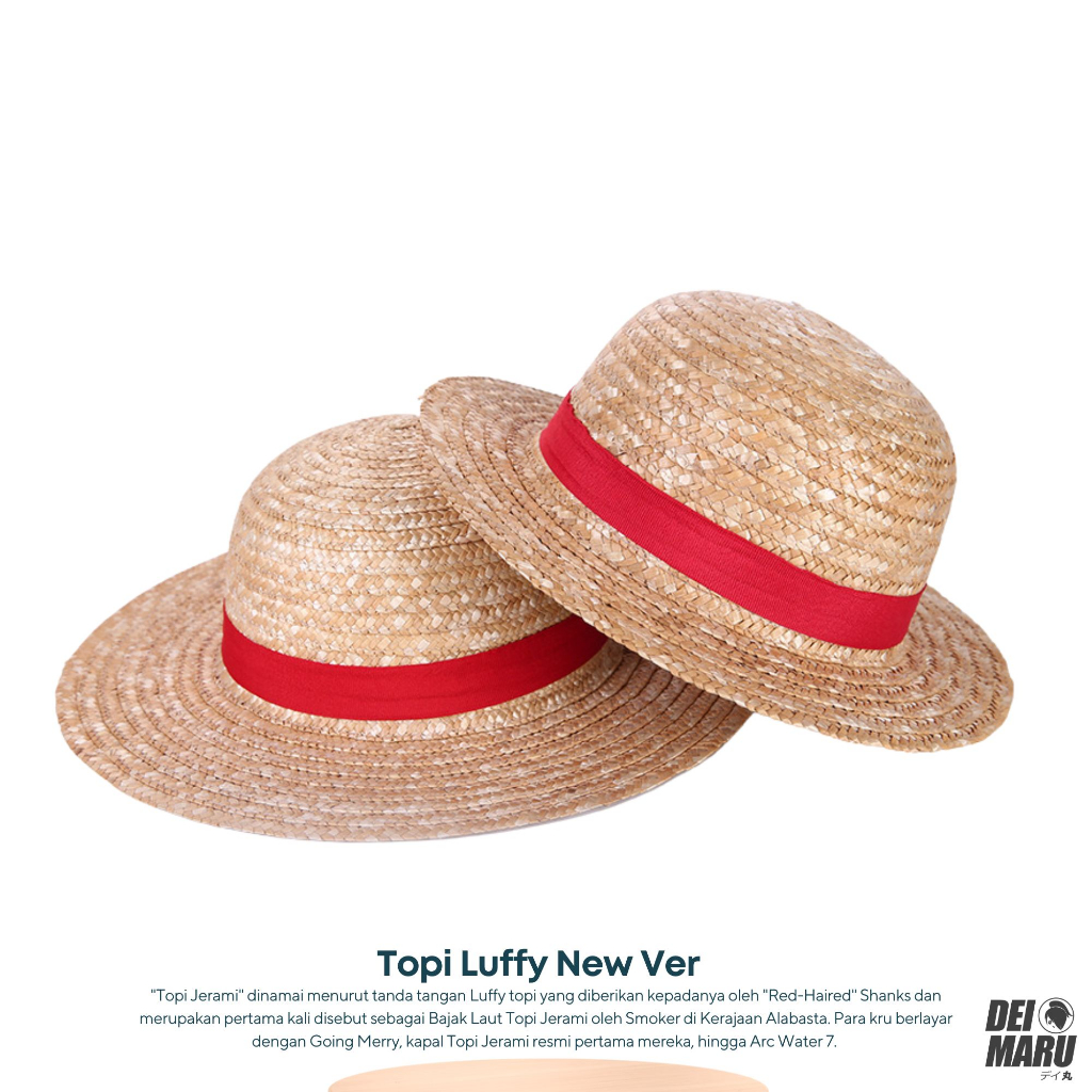 Jual Topi Jerami New Version Monkey D Luffy Mugiwara One Piece Straw ...