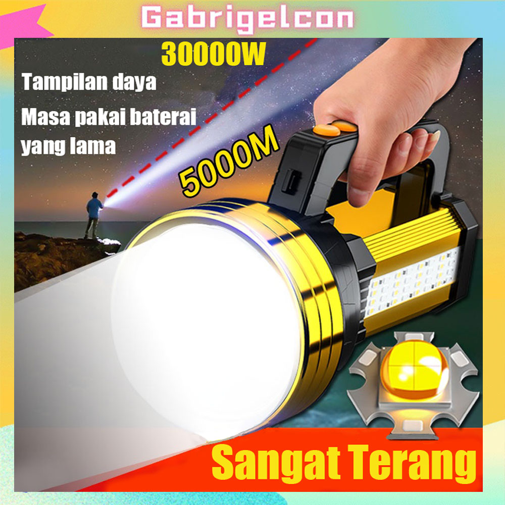 Jual Senter LED Super Terang Senter LED Super Terang Tahan Air IPx4 45 Senter Multifungsi Power ...