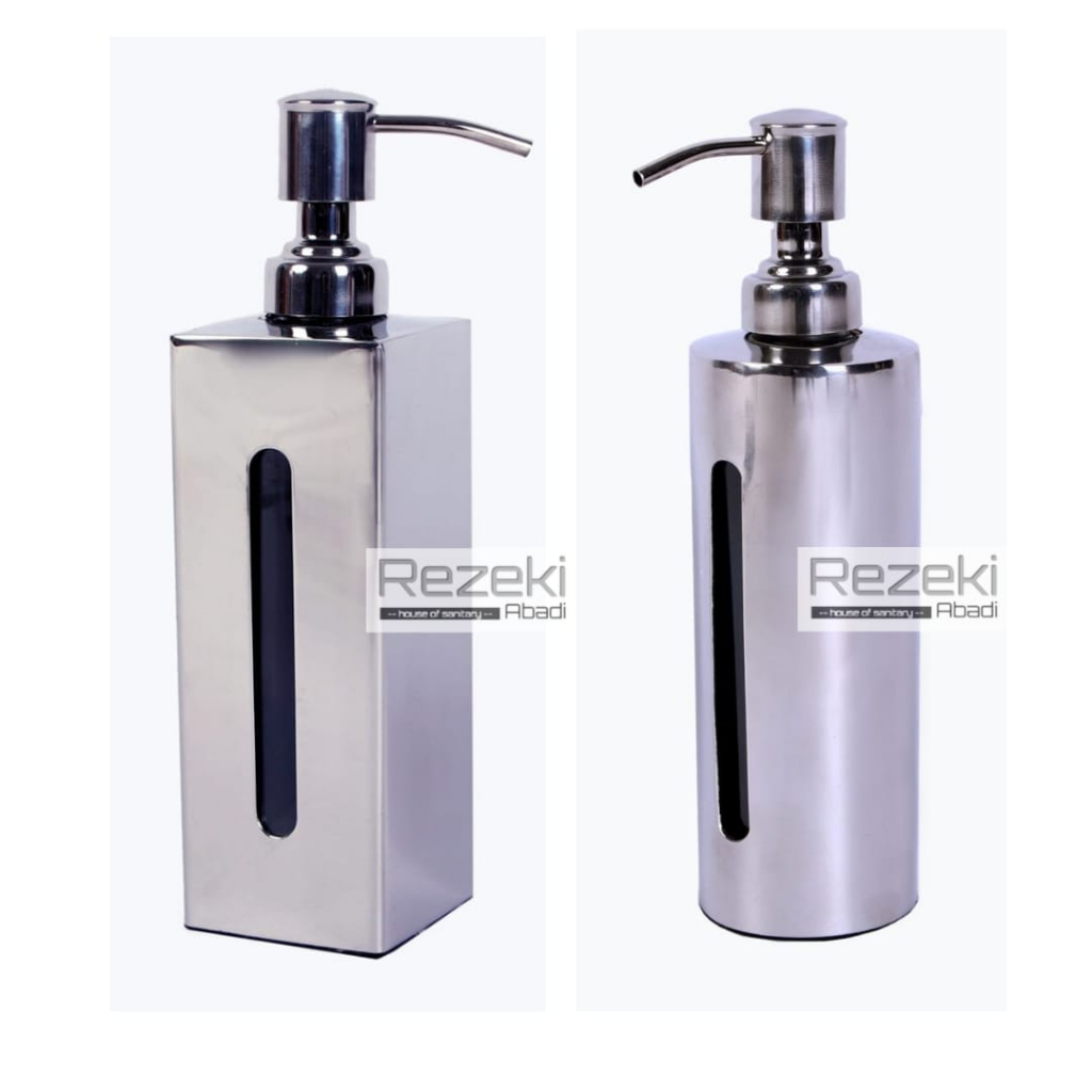 Jual Soap Dispenser Sabun Cair Stainless Model 2 Fungsi - Tempat Sabun ...